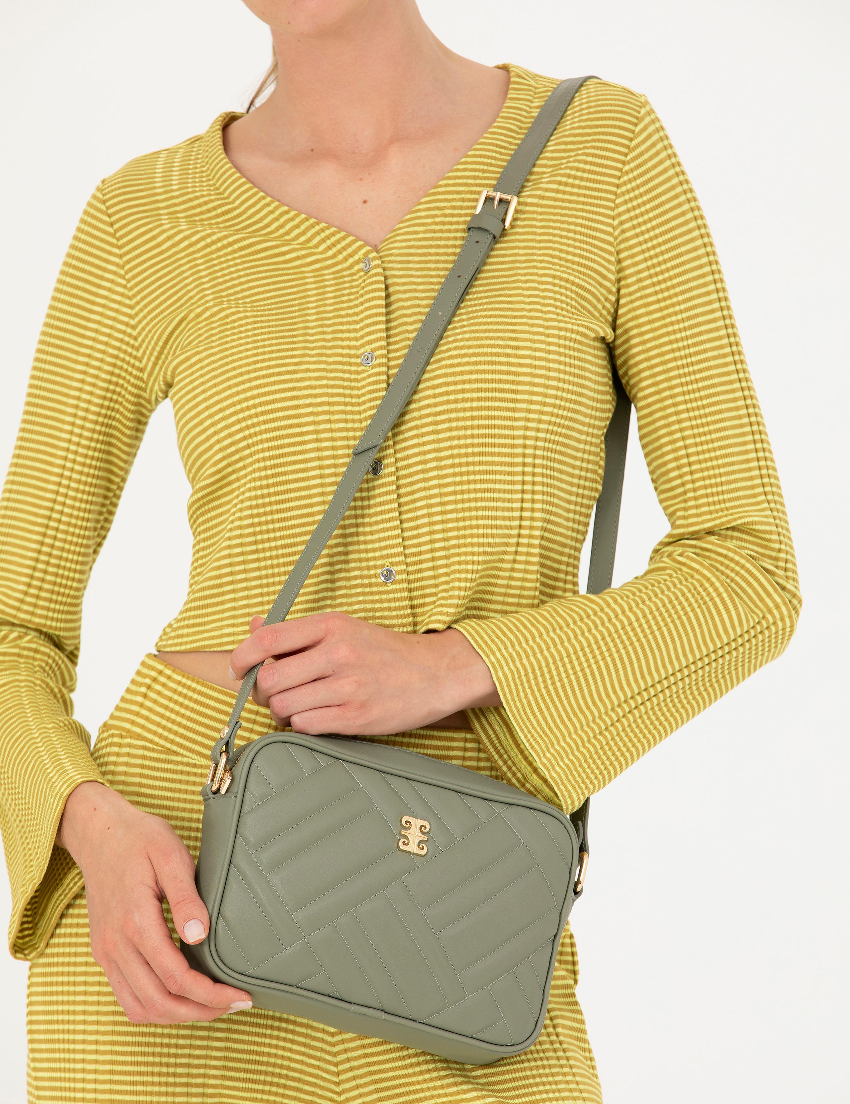 Yeşil Çapraz Çanta | 50290133002 - Pierre Cardin