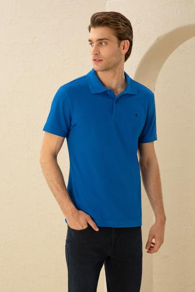 Sax Slim Fit %100 Pamuk Polo Yaka Basic Tişört | 50291625117 - Pierre ...